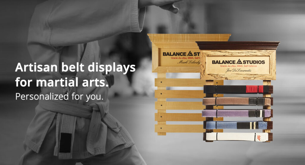 Dojo Displays – Personalized, custom made belt displays built with only ...