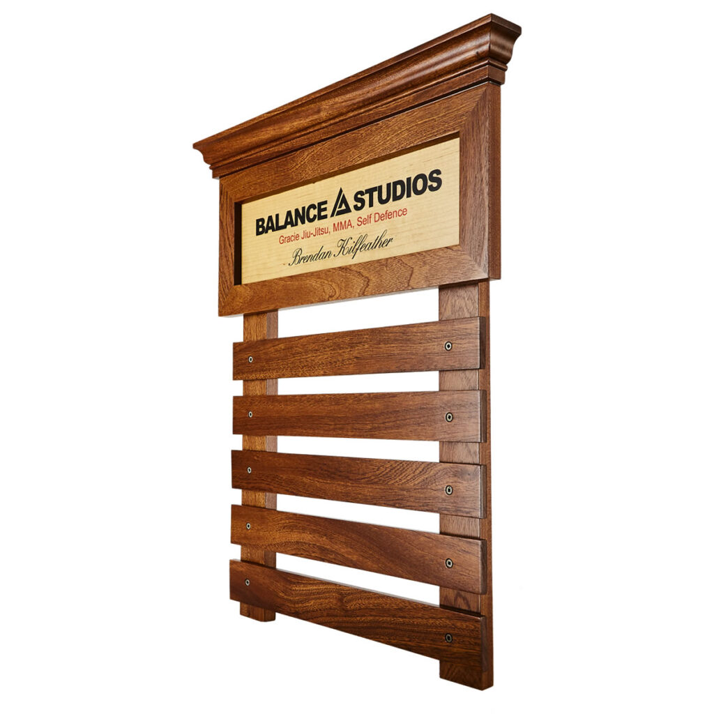 Genuine Mahogany Belt Display – Dojo Displays